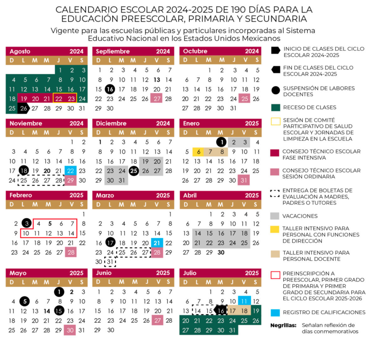 Calendario escolar 2024-2025: Descansos, puentes y días festivos