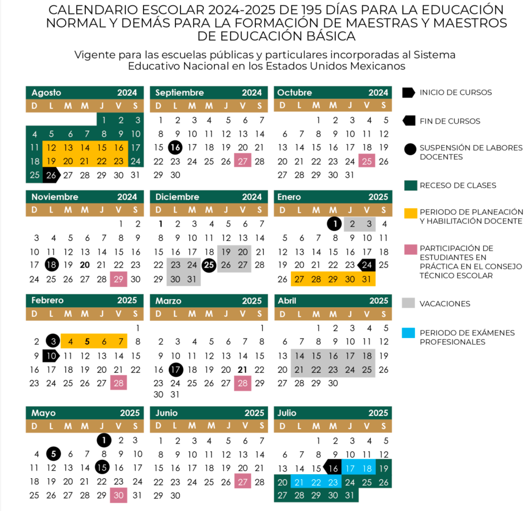 Calendario escolar 2024-2025: Descansos, puentes y días festivos